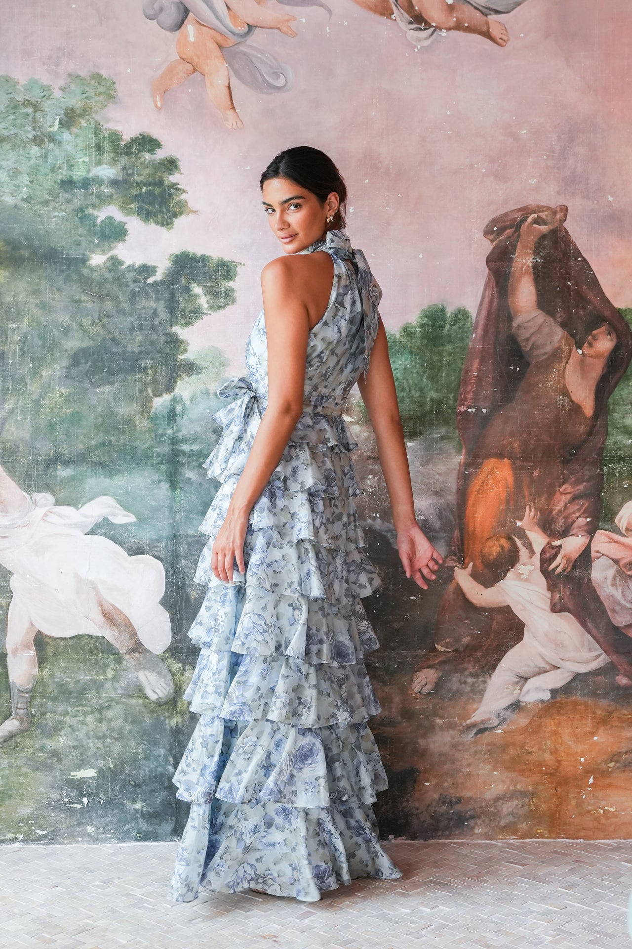 Angel Maxi Halterneck Midnight Bloom - Bestselling Floral Halter-Neck ...