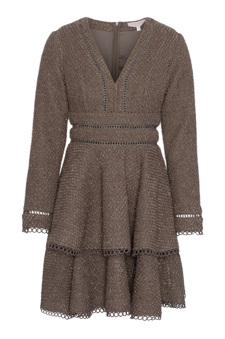 Shop Love Lolina - Ellie Mini Dress Taupe – LOVE LOLINA